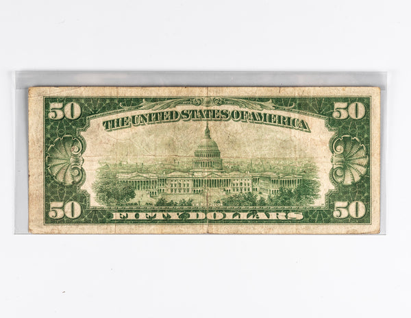 1934 Fifty Dollar Bill - ONEILS JEWELRY – ONeil's Jewelry